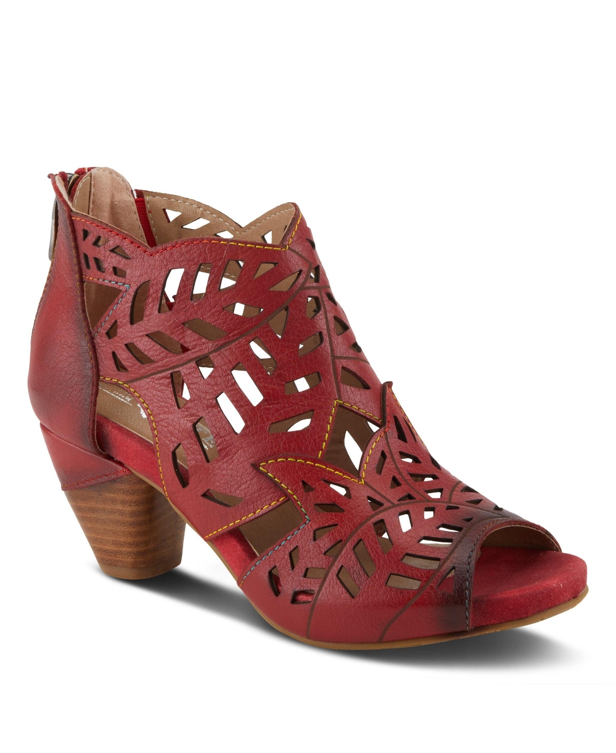 Click here for L Artiste Women s Icon Laser-Cut Leather Bootie wi... prices