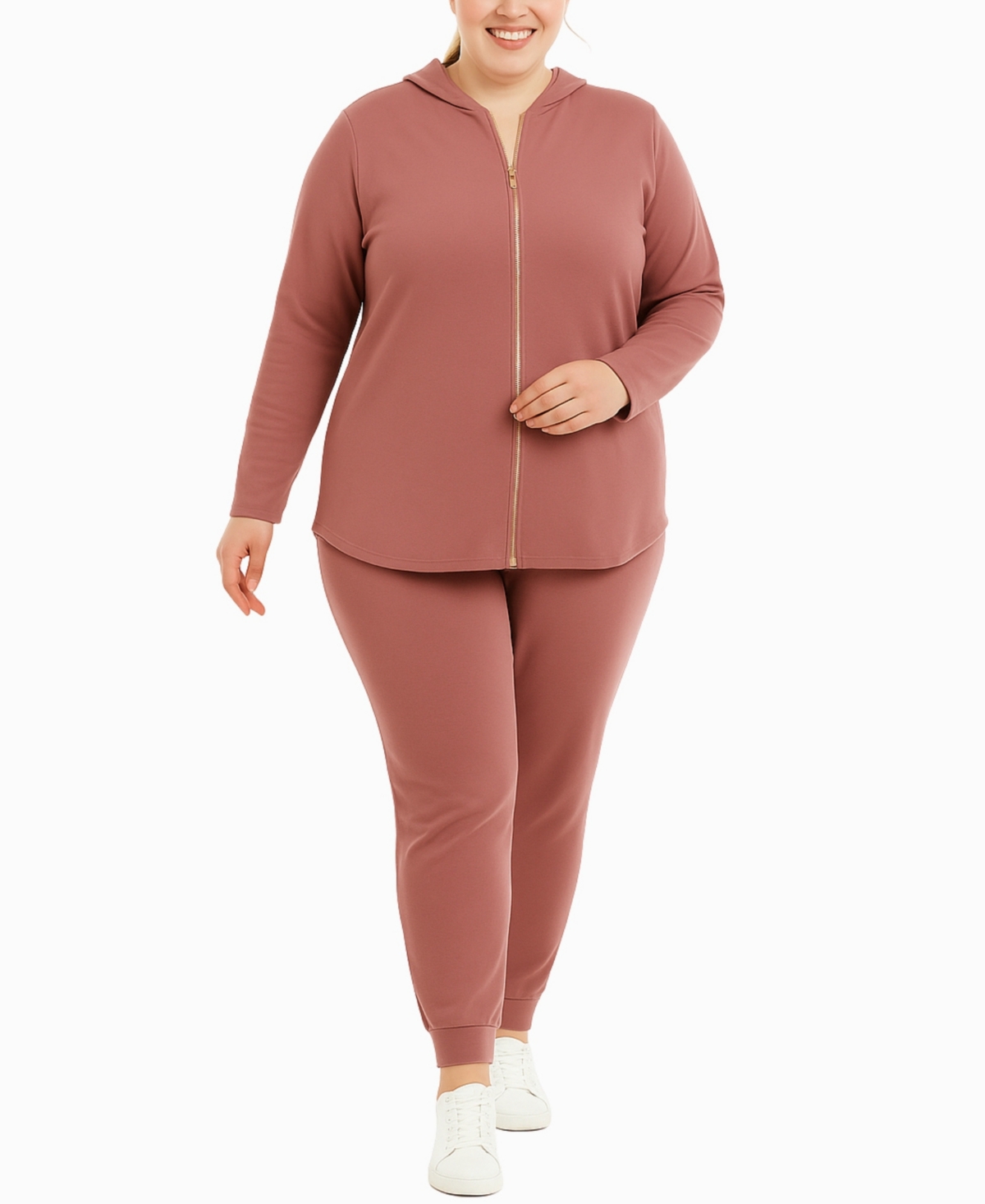 Click here for White Mark Plus Size Super Soft Hoodie Jogger Pant... prices