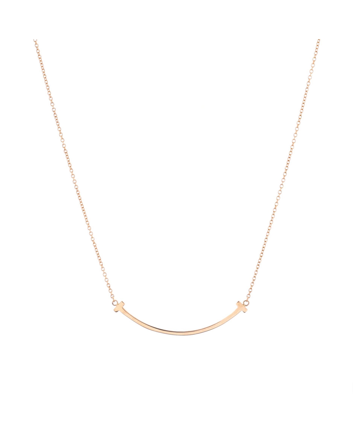 Click here for Pre-Owned Tiffany & Co T Smile Pendant Necklace -... prices