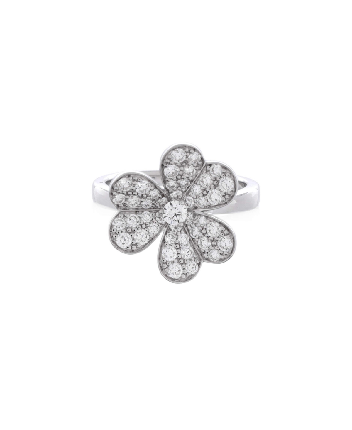 Click here for Pre-Owned Van Cleef & Arpels Frivole 1 Flower Ring... prices