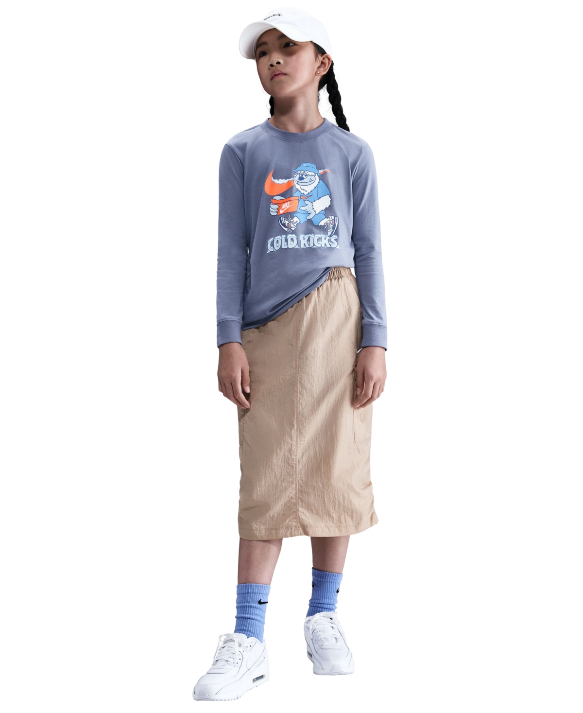 Click here for Nike Girls Sportswear Printed Long-Sleeve T-Shirt... prices