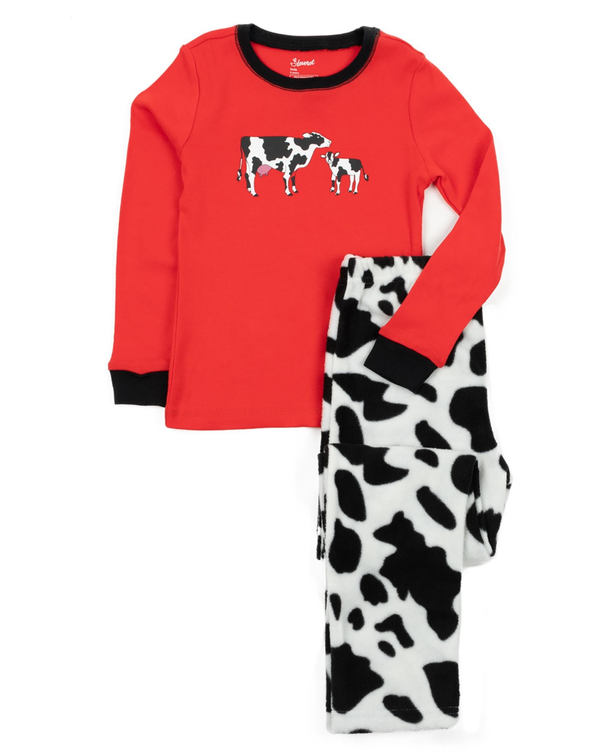 Click here for Leveret Kids Cotton Top and Fleece Pants Pajamas... prices