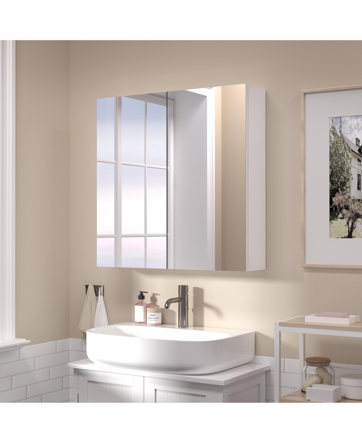 Click here for Hauschen Home 28x24 inch Bathroom Wall Cabinet  Sa... prices