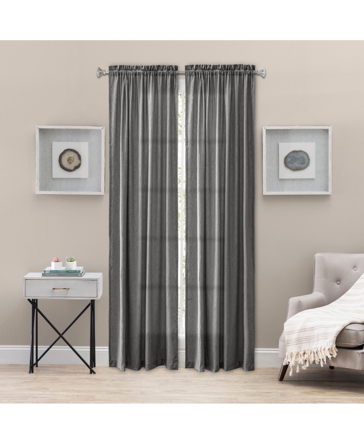Click here for Ellis Curtain Portland Crushed Taffeta Rod Pocket... prices