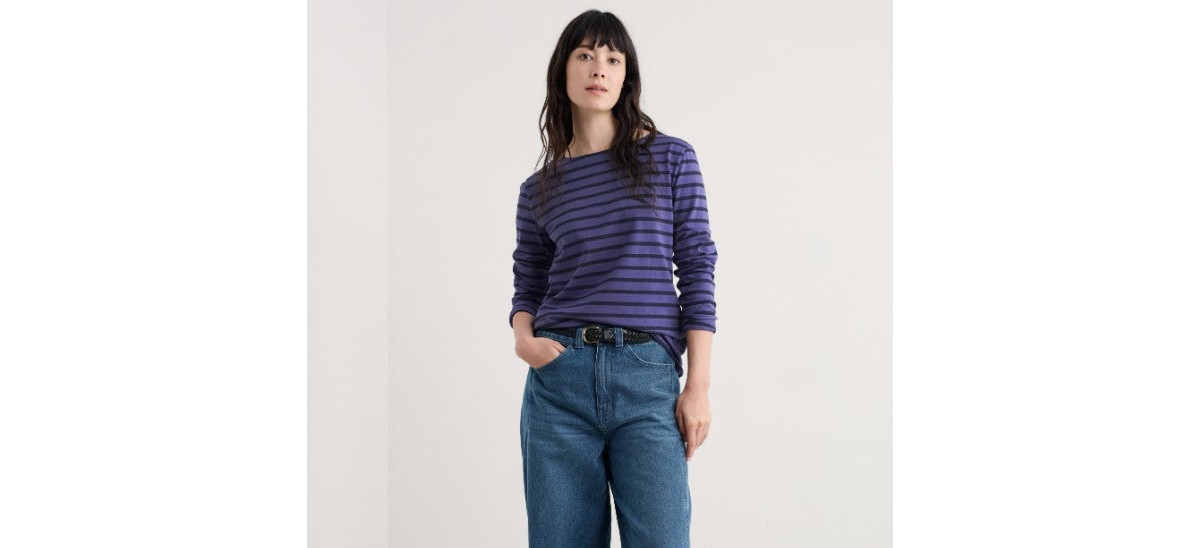 Click here for Seasalt Cornwall Womens Sailor Shirt - Breton dark... prices