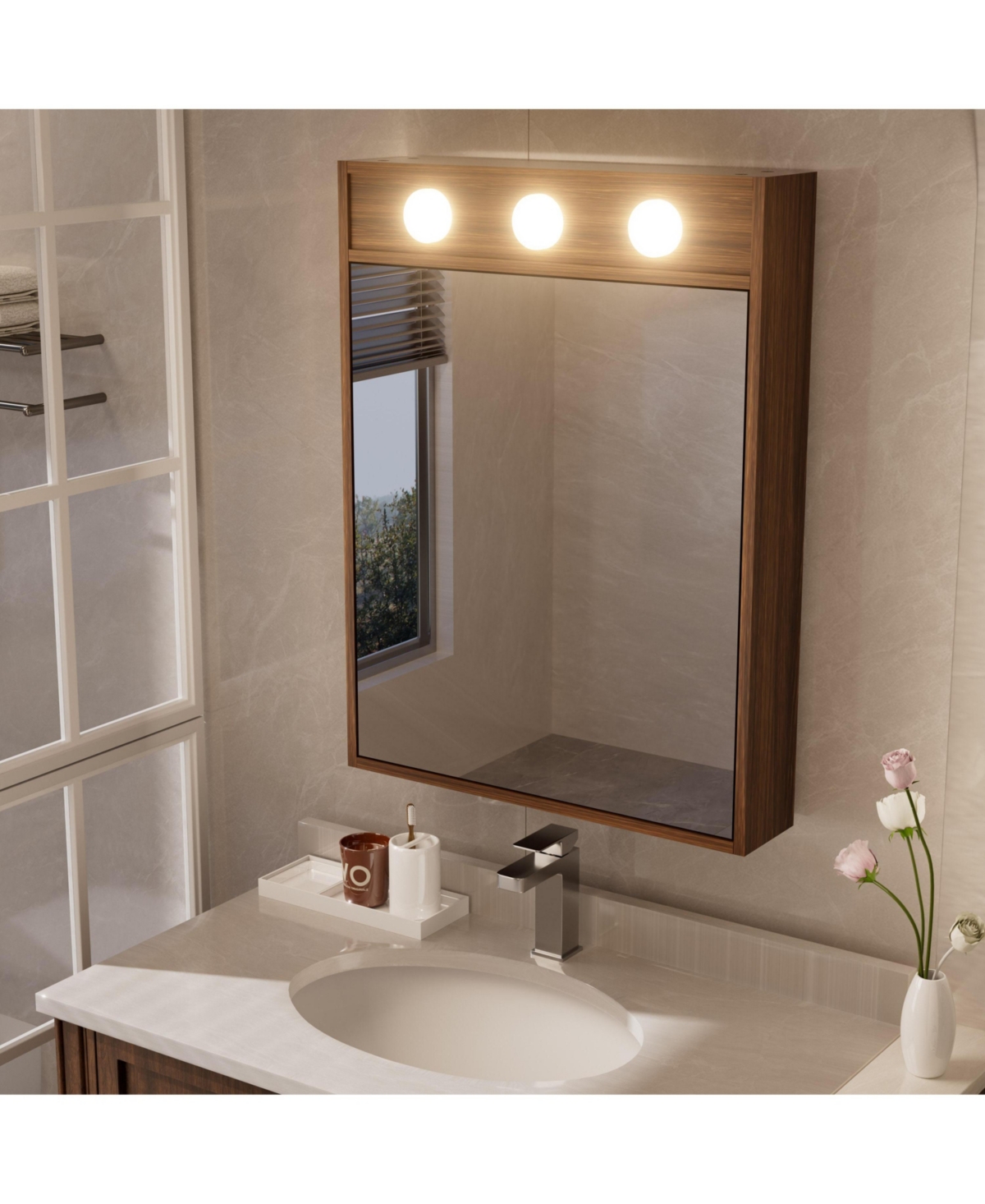 Click here for Hauschen Home 32x24inch Lighted Medicine Cabinet w... prices