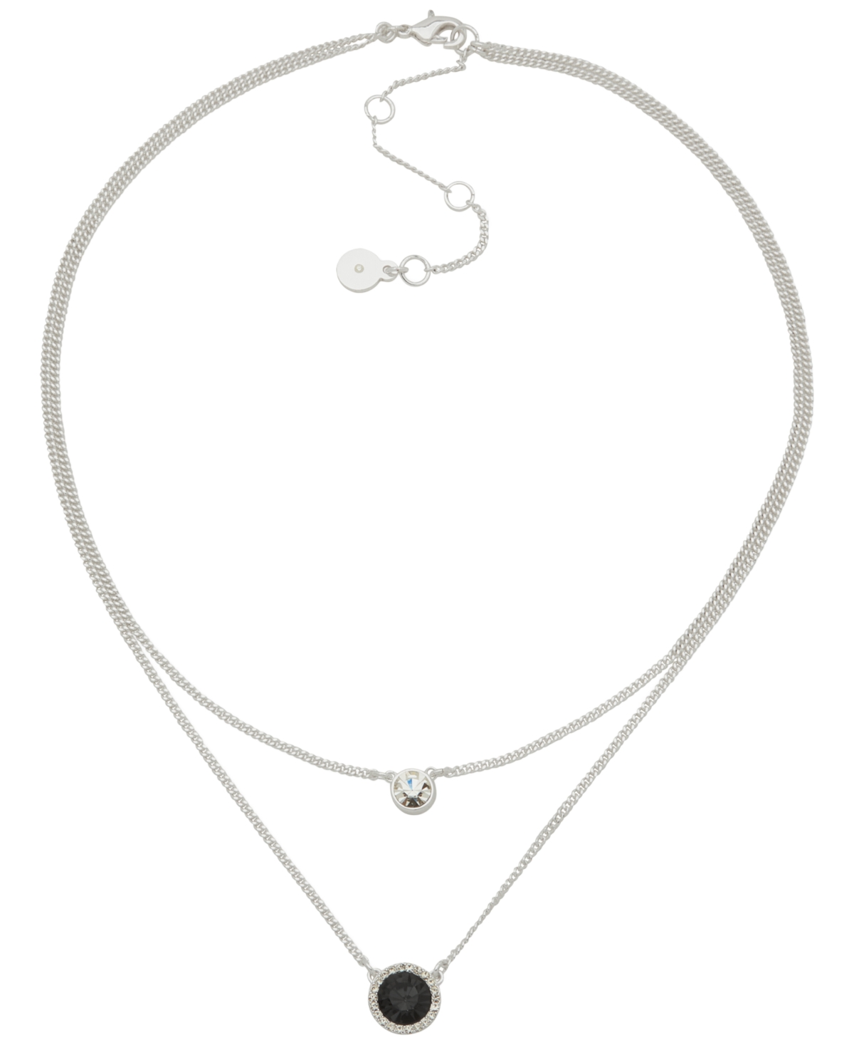 Click here for Dkny Gold-Tone Stone & Crystal Layered Pendant Nec... prices