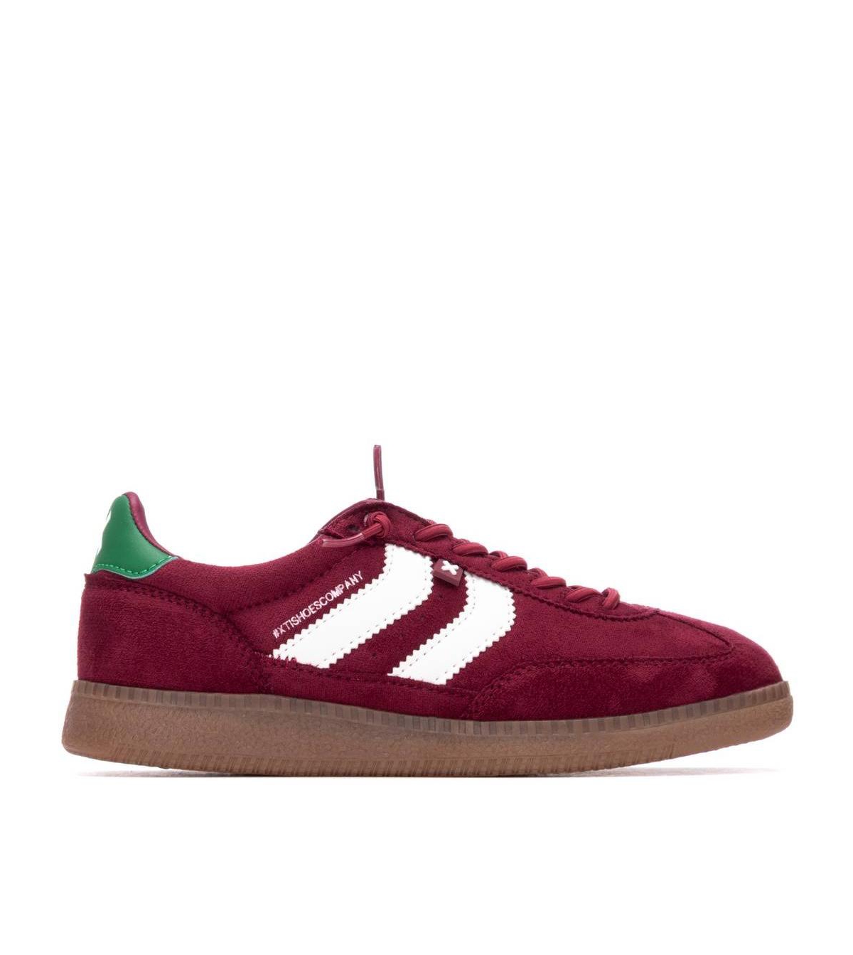 Click here for Womens Suede Casual Sneakers By Xti - Burgundy prices