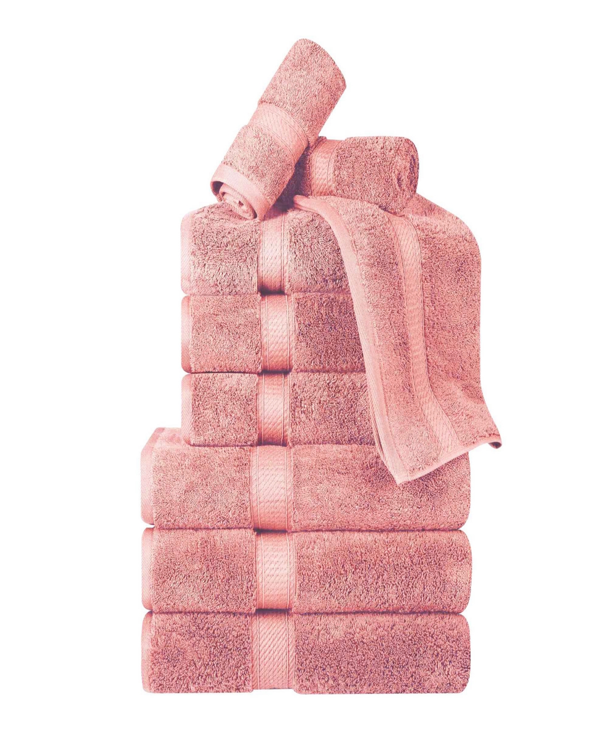 Click here for Superior Egyptian Cotton 9-Pc. Towel Set - Tea Ros... prices