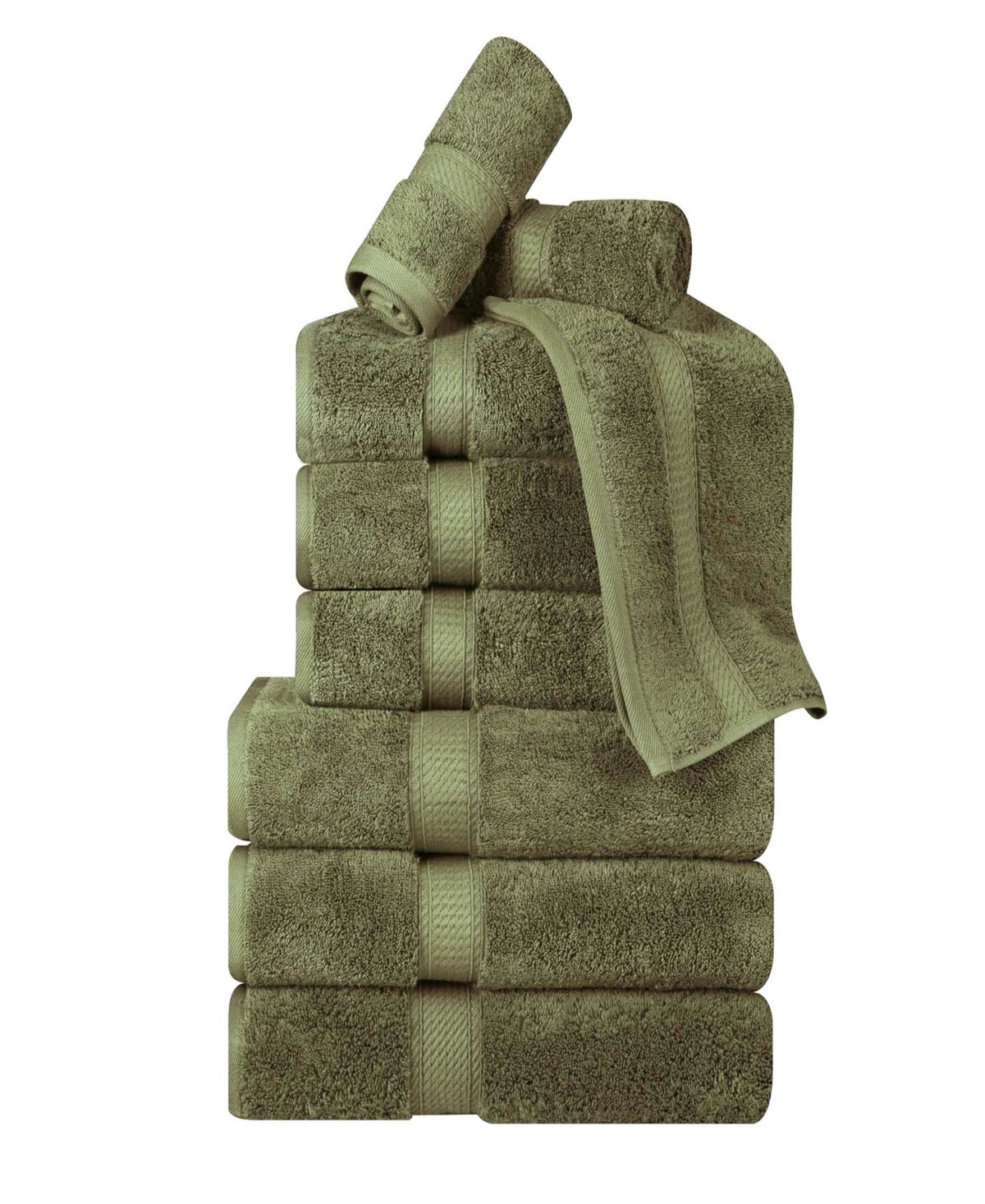 Click here for Superior Egyptian Cotton 9-Pc. Towel Set - Forest... prices