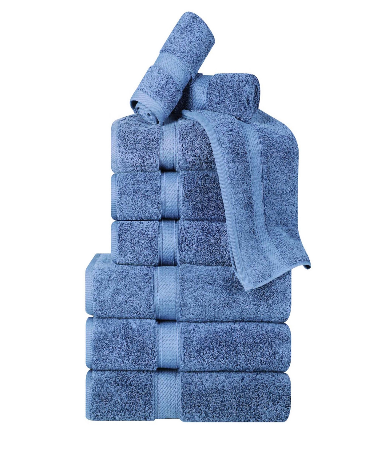 Click here for Superior Egyptian Cotton 9-Pc. Towel Set - Denim B... prices