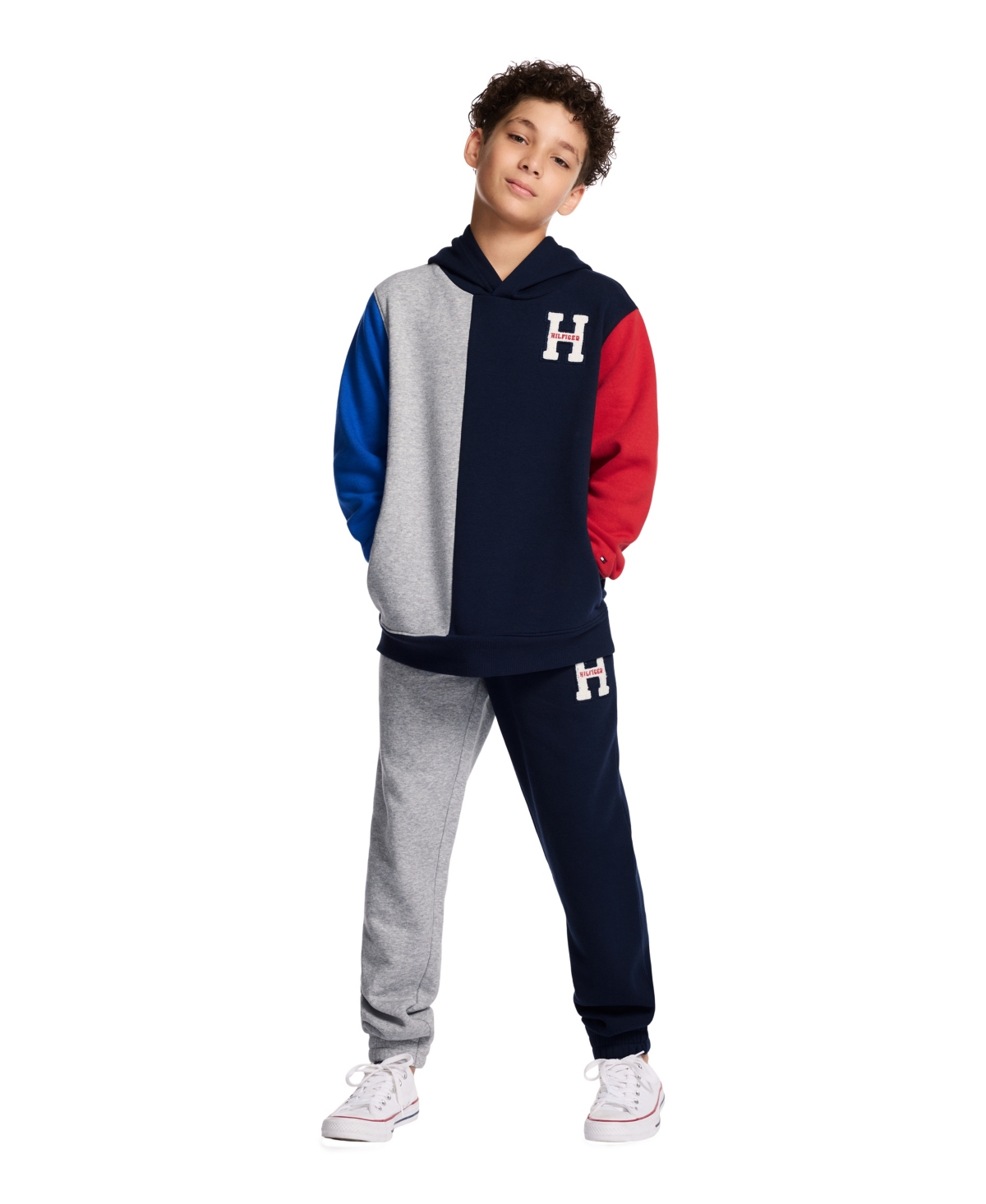 Click here for Tommy Hilfiger Boys 8-20 Color Blocked Joggers - N... prices