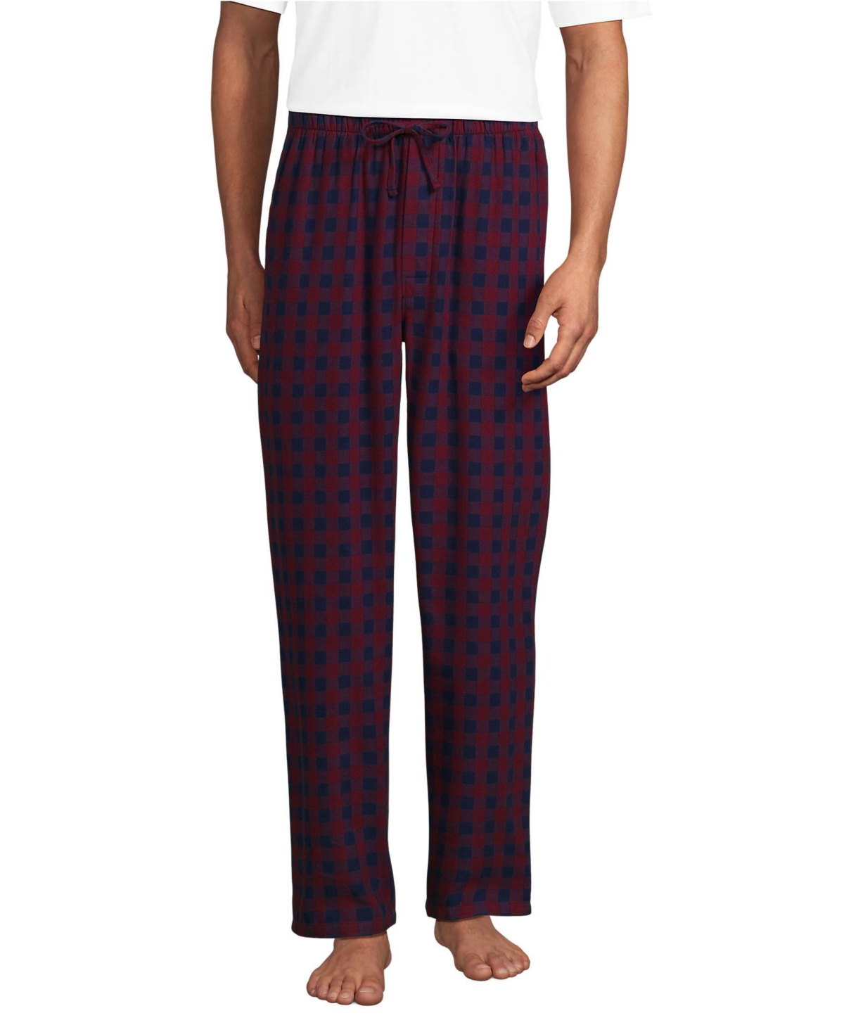 Click here for Lands End Big & Tall Flannel Pajama Pants - Rich b... prices