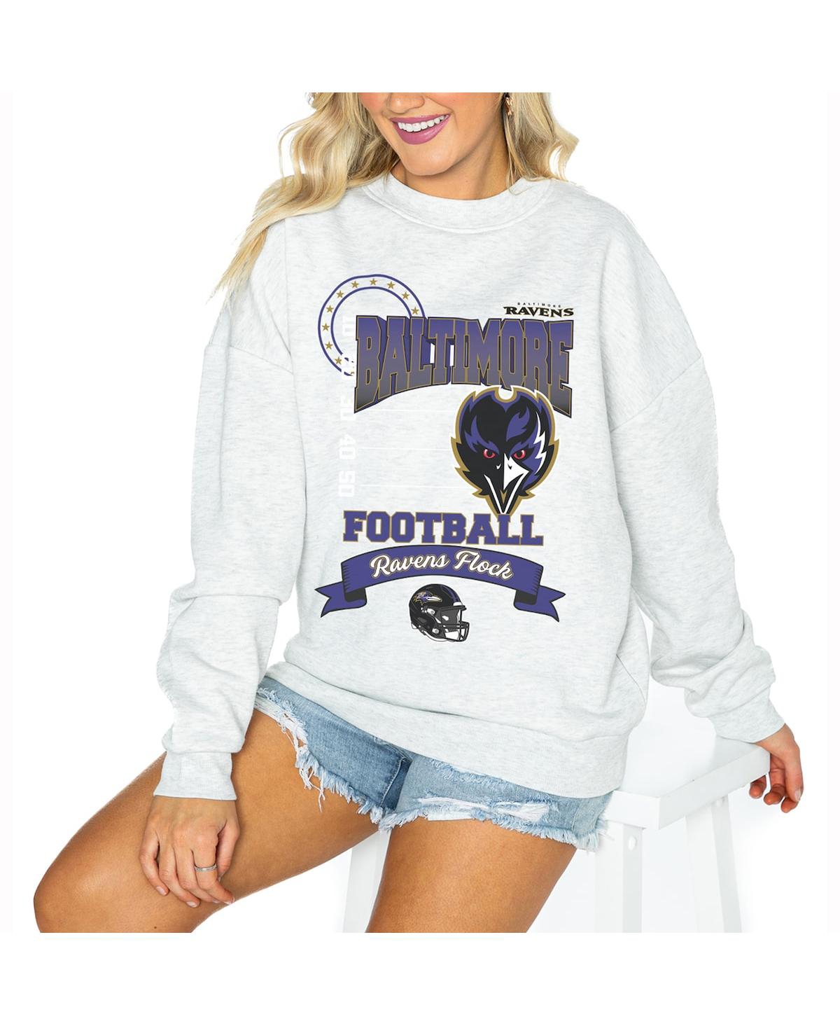 Click here for Gameday Couture Womens Ash Baltimore Ravens Oversi... prices