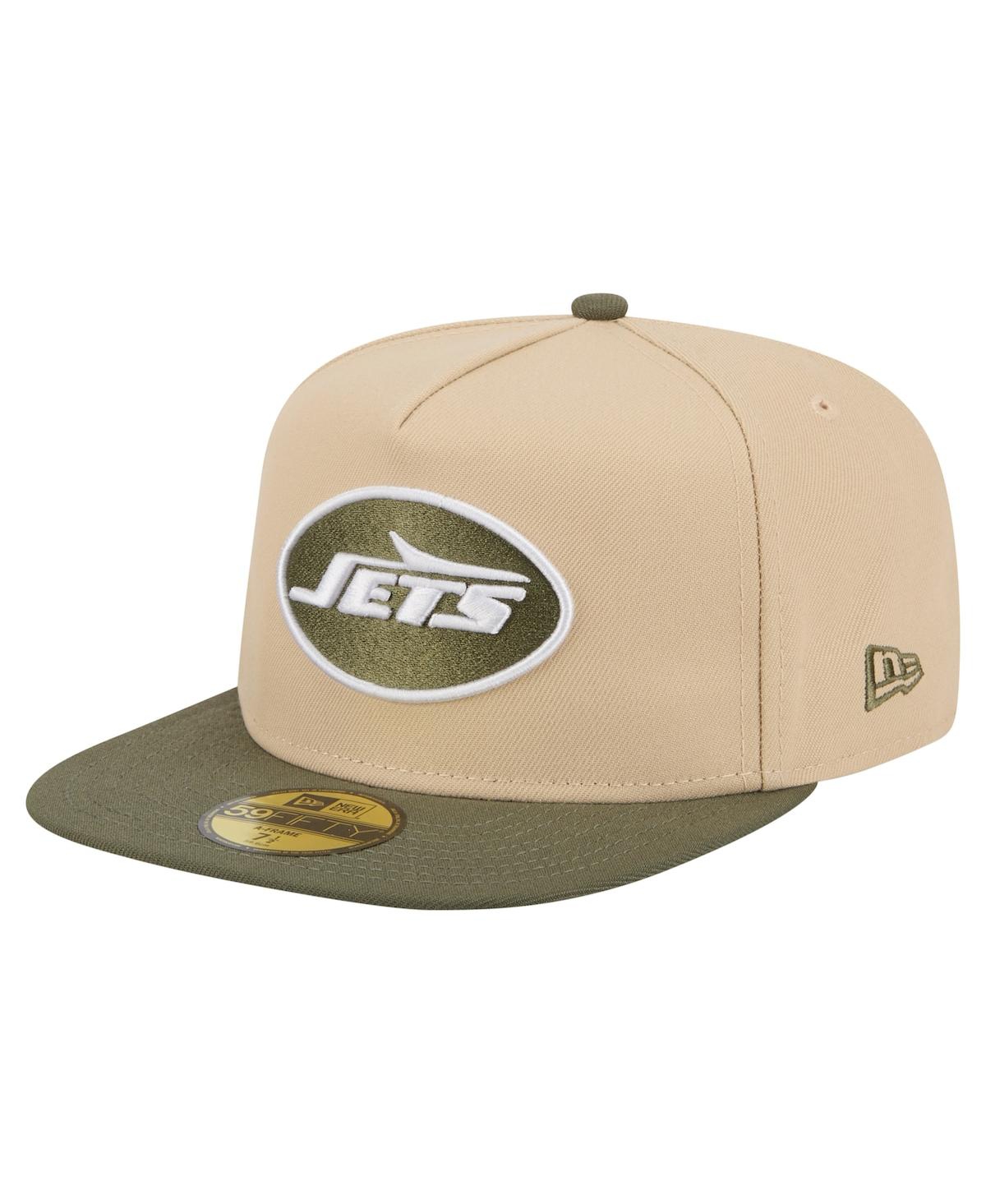 Click here for New Era Mens Light Beige/Olive New York Jets Color... prices