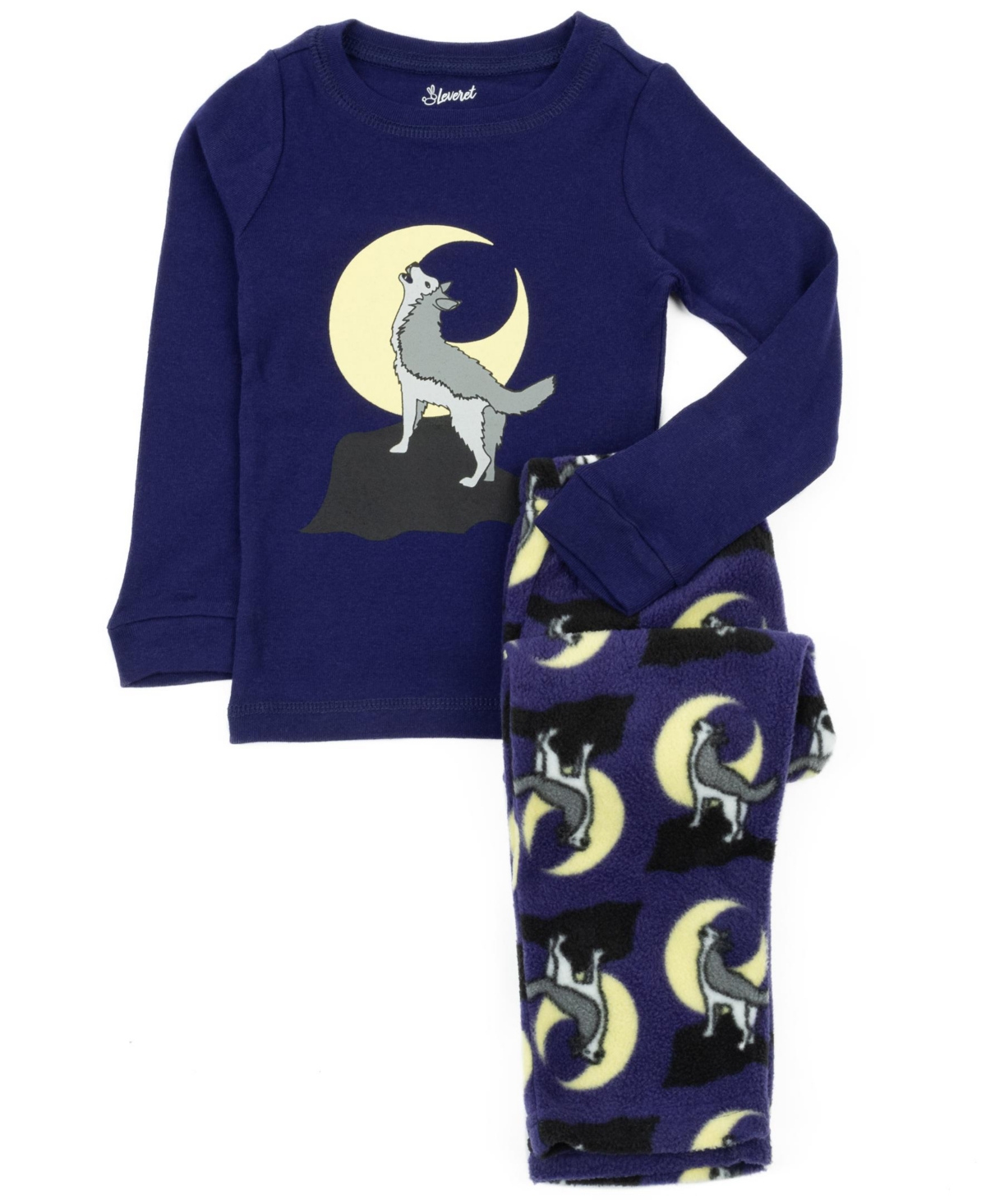 Click here for Leveret Kids Cotton Top and Fleece Pants Holiday P... prices