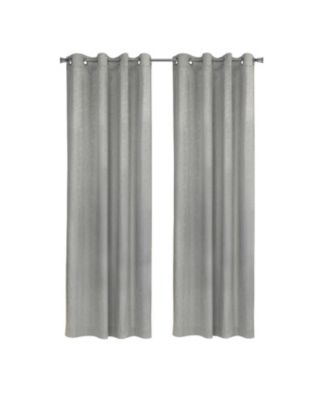 Habitat Bristol Room Darkening Uv Protecion Grommet Curtain Panel For Windows 52 X22 X Grey