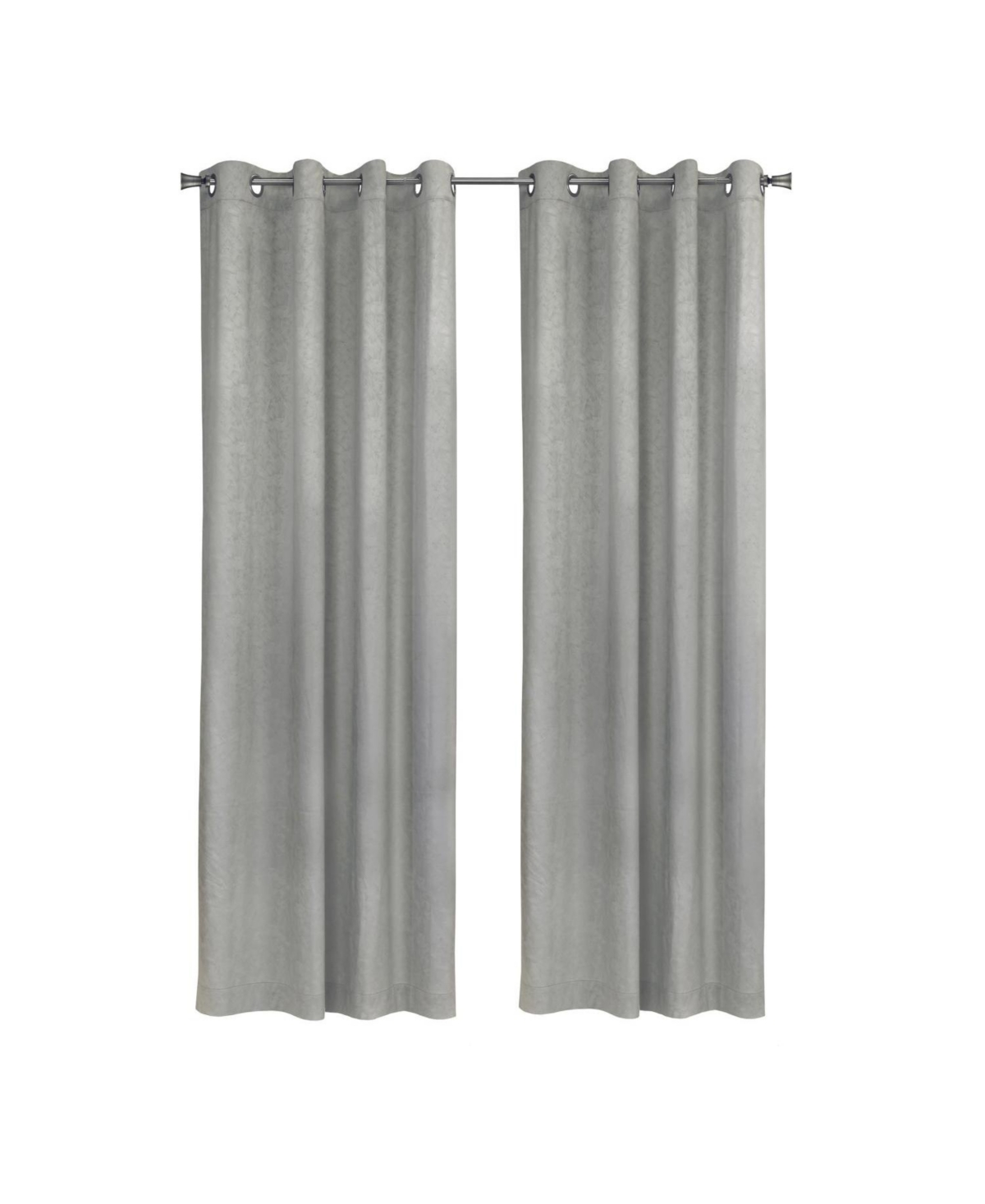Habitat Bristol Room Darkening Uv Protecion Grommet Curtain Panel for Windows 52" x Grey - Grey