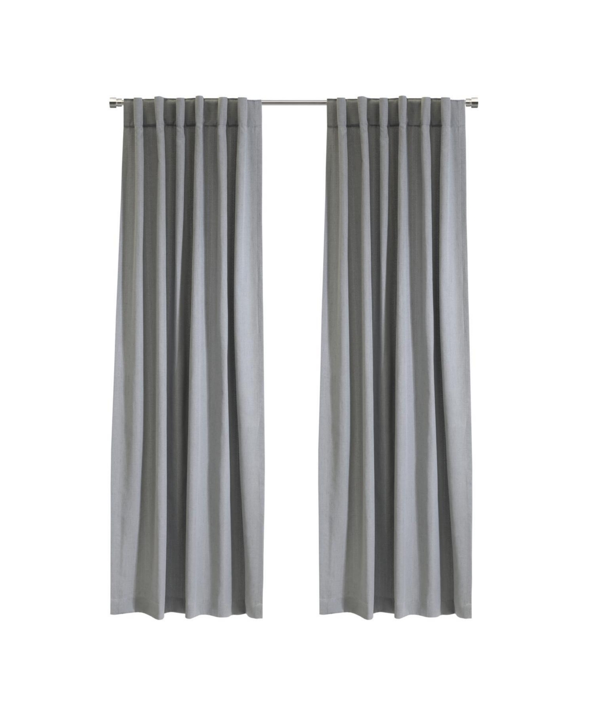 Habitat Mulberry Light Filtering Functional Dual Header Curtain Panel for Windows 54" x 95" Grey - Grey