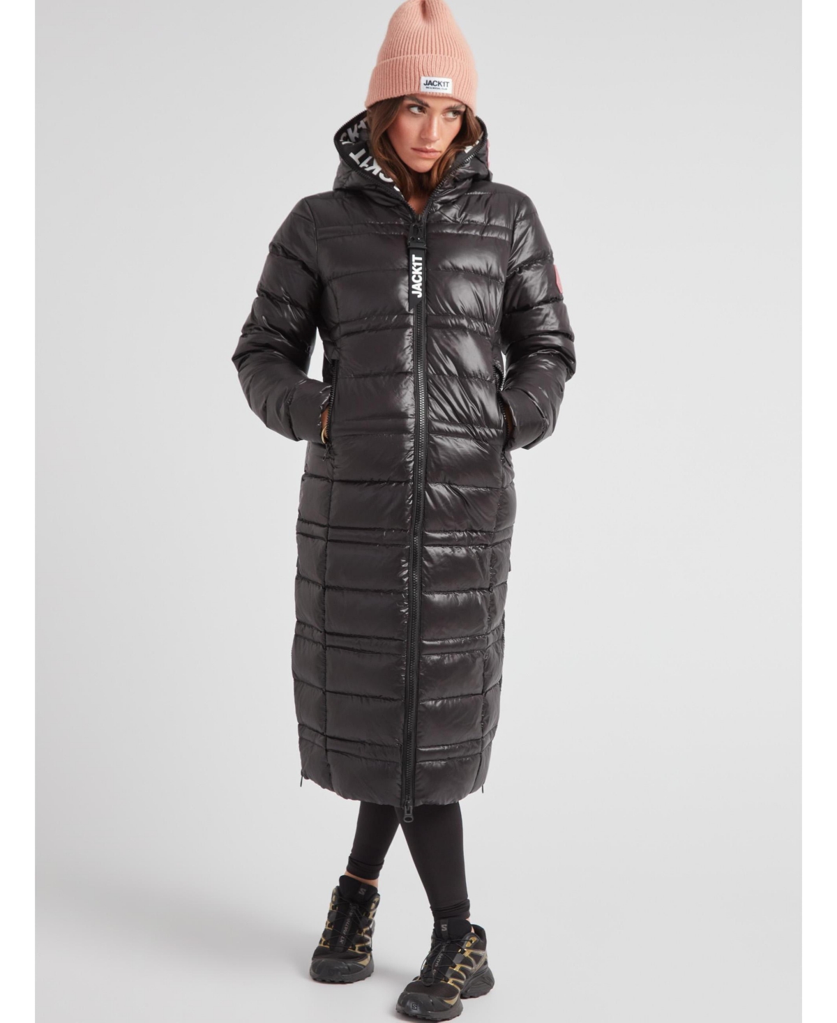 Click here for JACK1T Womens R4D Tramline Extra Long Puffer Coat... prices