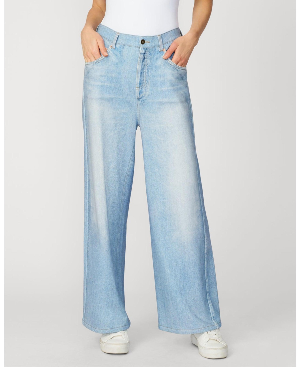 Click here for Cable & Gauge Womens Printed Denim Soft Wide Leg P... prices