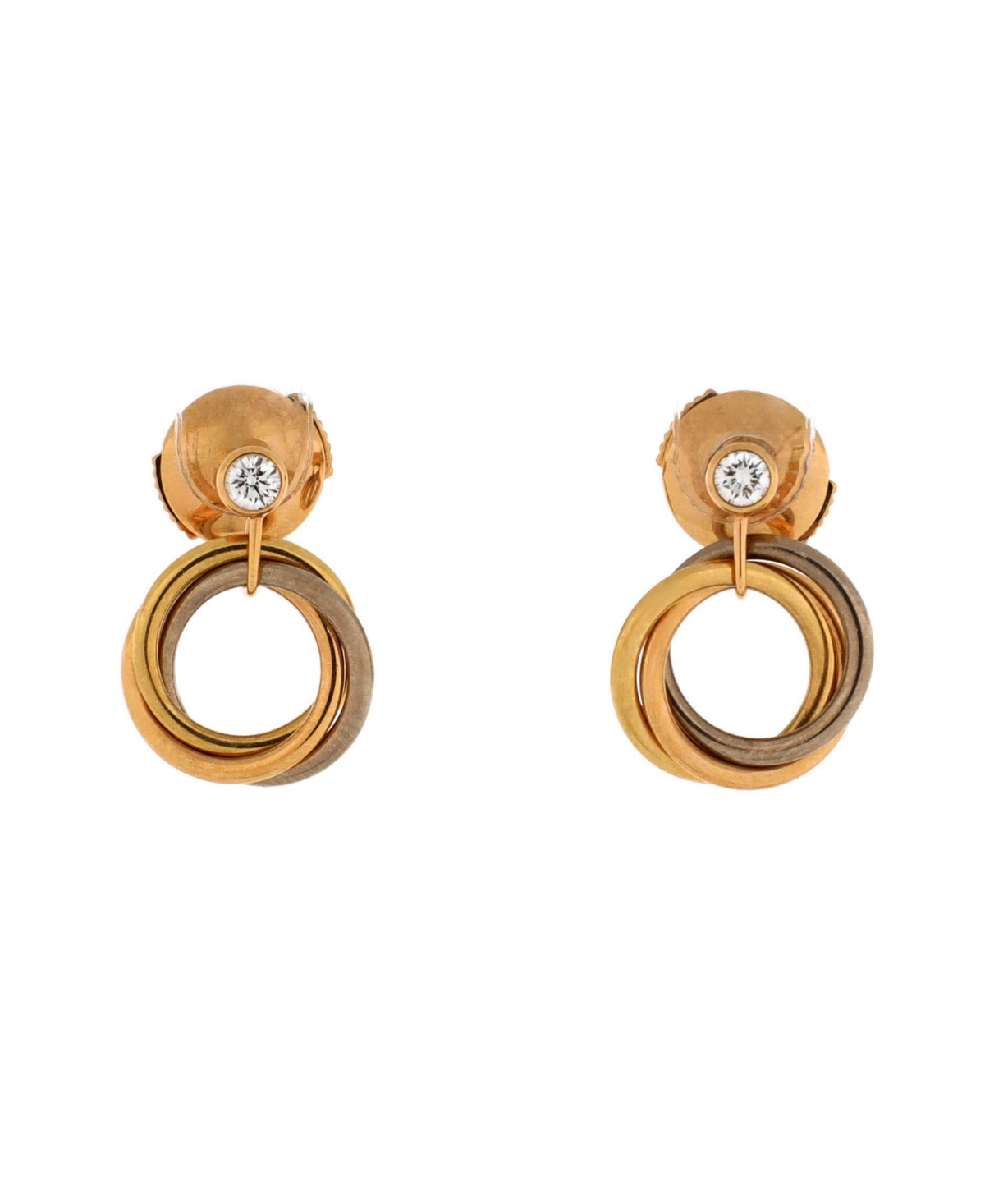 Click here for Pre-Owned Cartier Trinity Dangle Earrings - 18k tr... prices