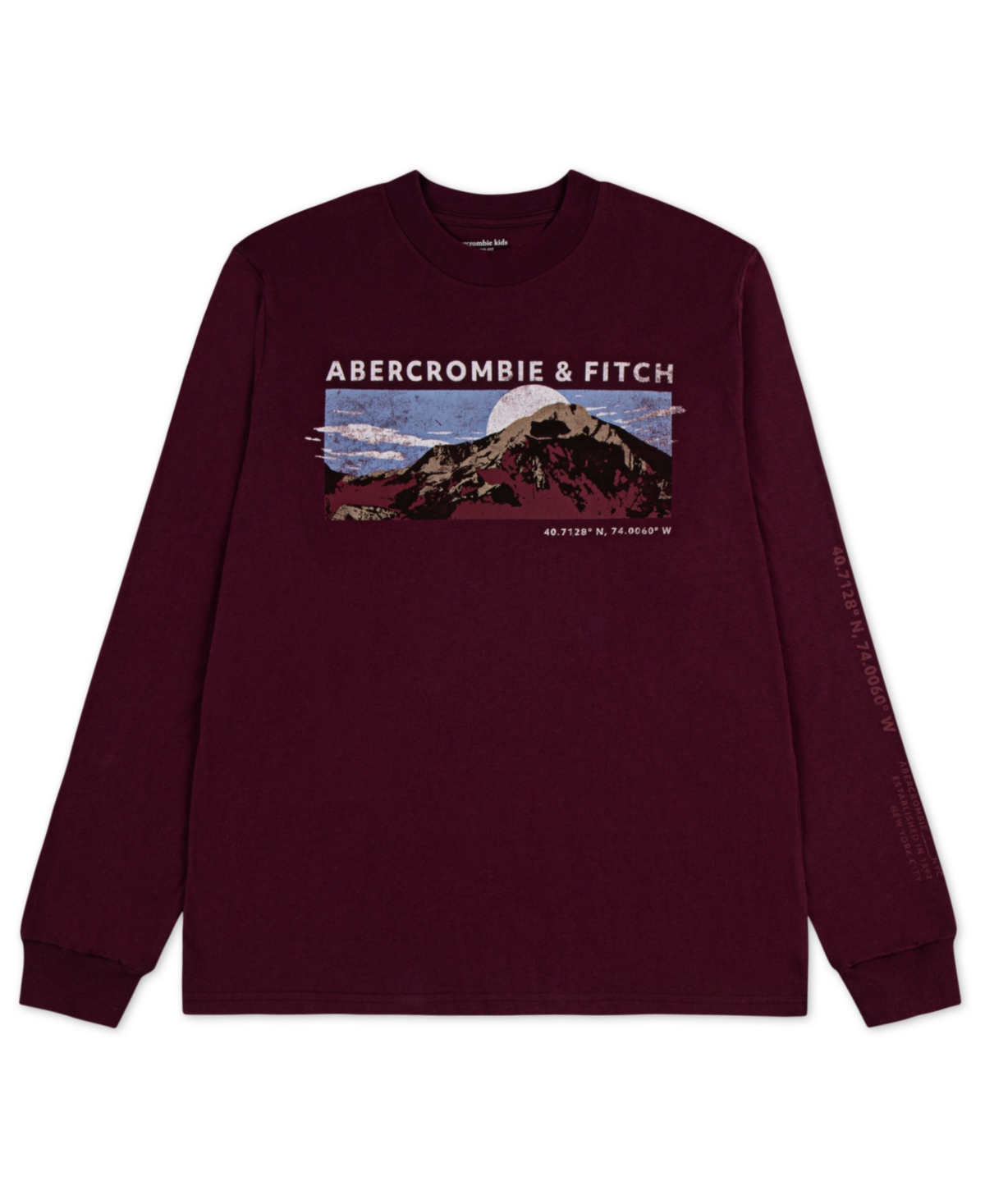 Click here for abercrombie kids Boys 5-16 Mountain Range Long-Sle... prices
