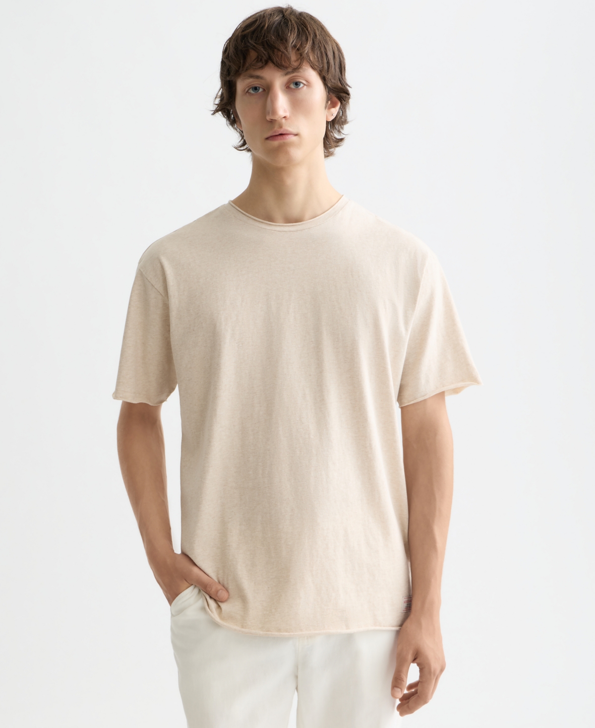 Click here for Scotch & Soda Mens Raw-Edged Relaxed-Fit T-Shirt -... prices