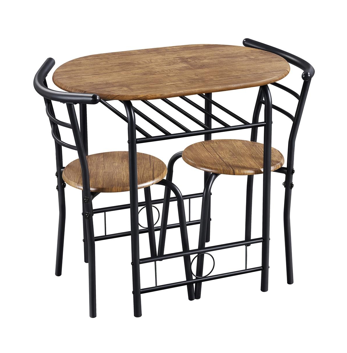 Click here for Modern Metal Dining Set for 2 with 1 Table & 2 Cha... prices