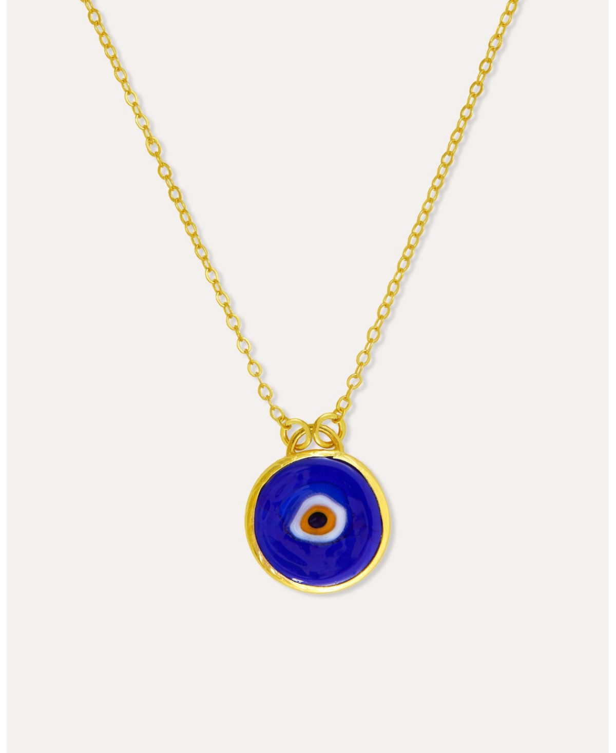 Click here for Ottoman Hands Azra Evil Eye Pendant Necklace - Gol... prices
