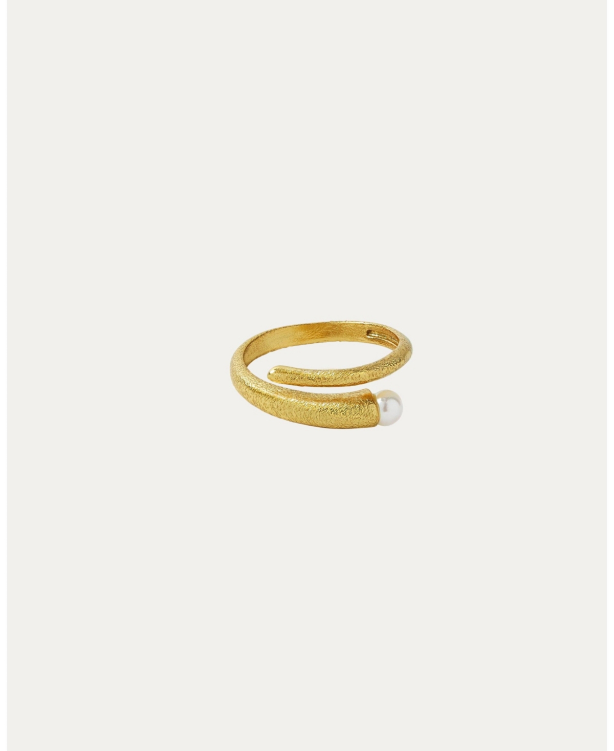 Click here for Ottoman Hands Avalon Pearl Stacking Ring - Gold prices