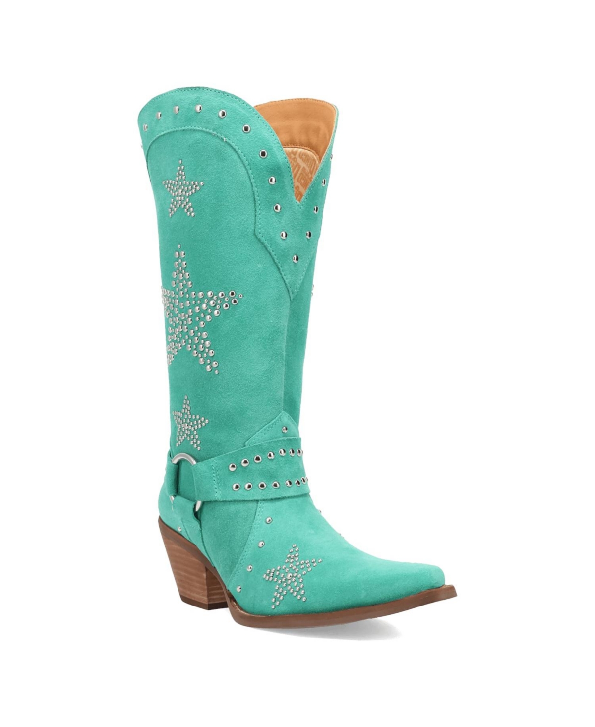 Click here for Dingo Womens Lucky Stars Suede Leather Boot - Gree... prices