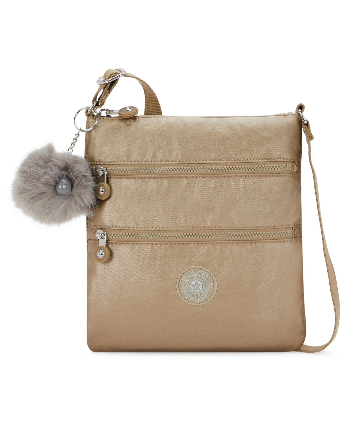 Click here for Kipling Keiko Crossbody Bag - Echoey Gold Met prices