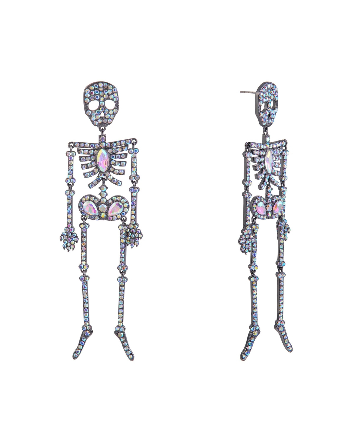 Click here for Hallmark Stone Skeleton Earrings - Hematite prices