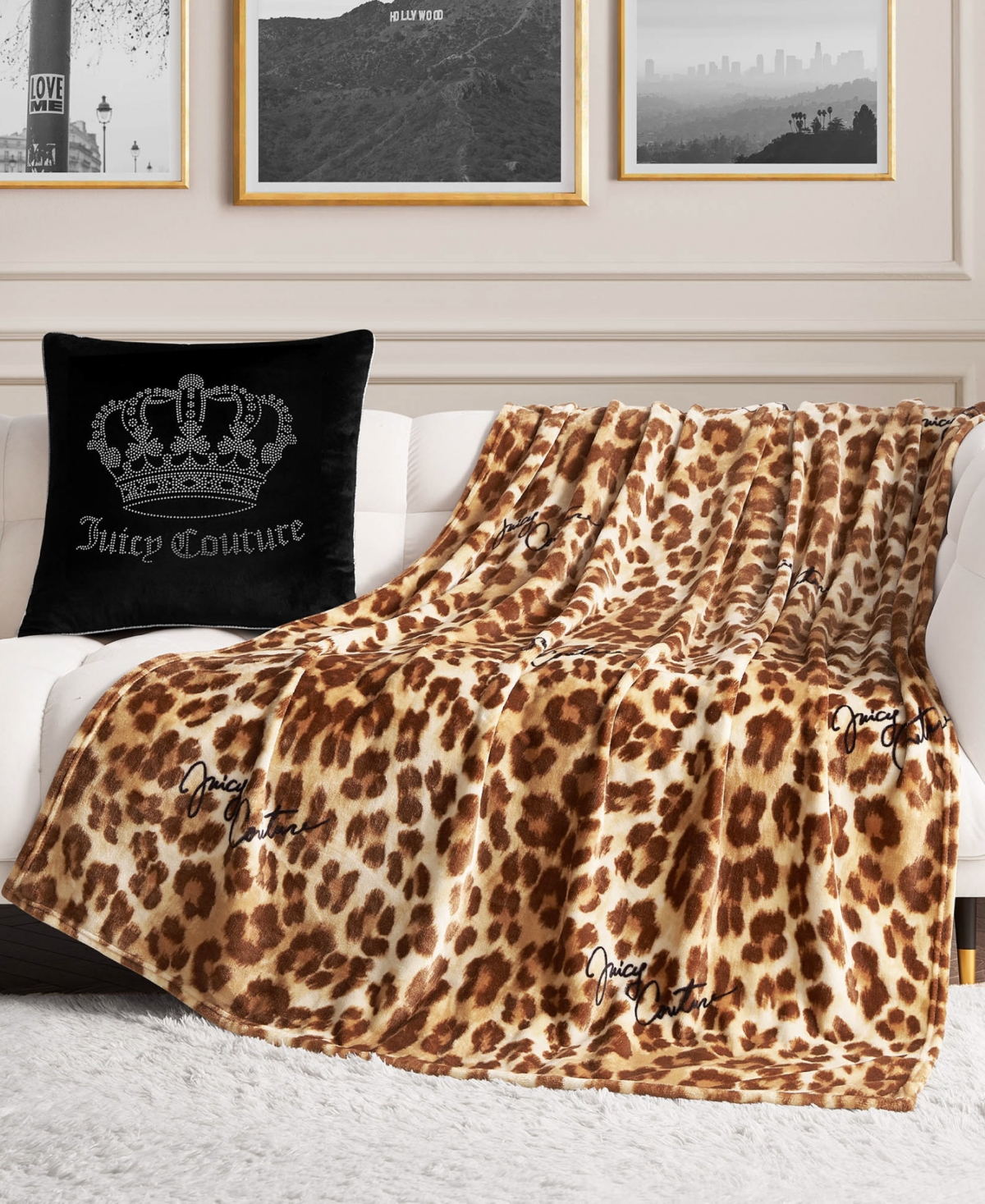 Click here for Juicy Couture Plush Throw  50 x 70 - Bronze Taupe prices