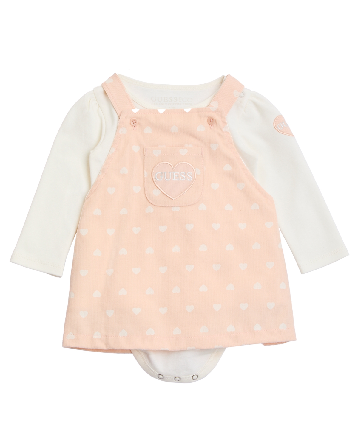 Click here for Guess Baby Girls 2-Piece Long-Sleeve Bodysuit and... prices