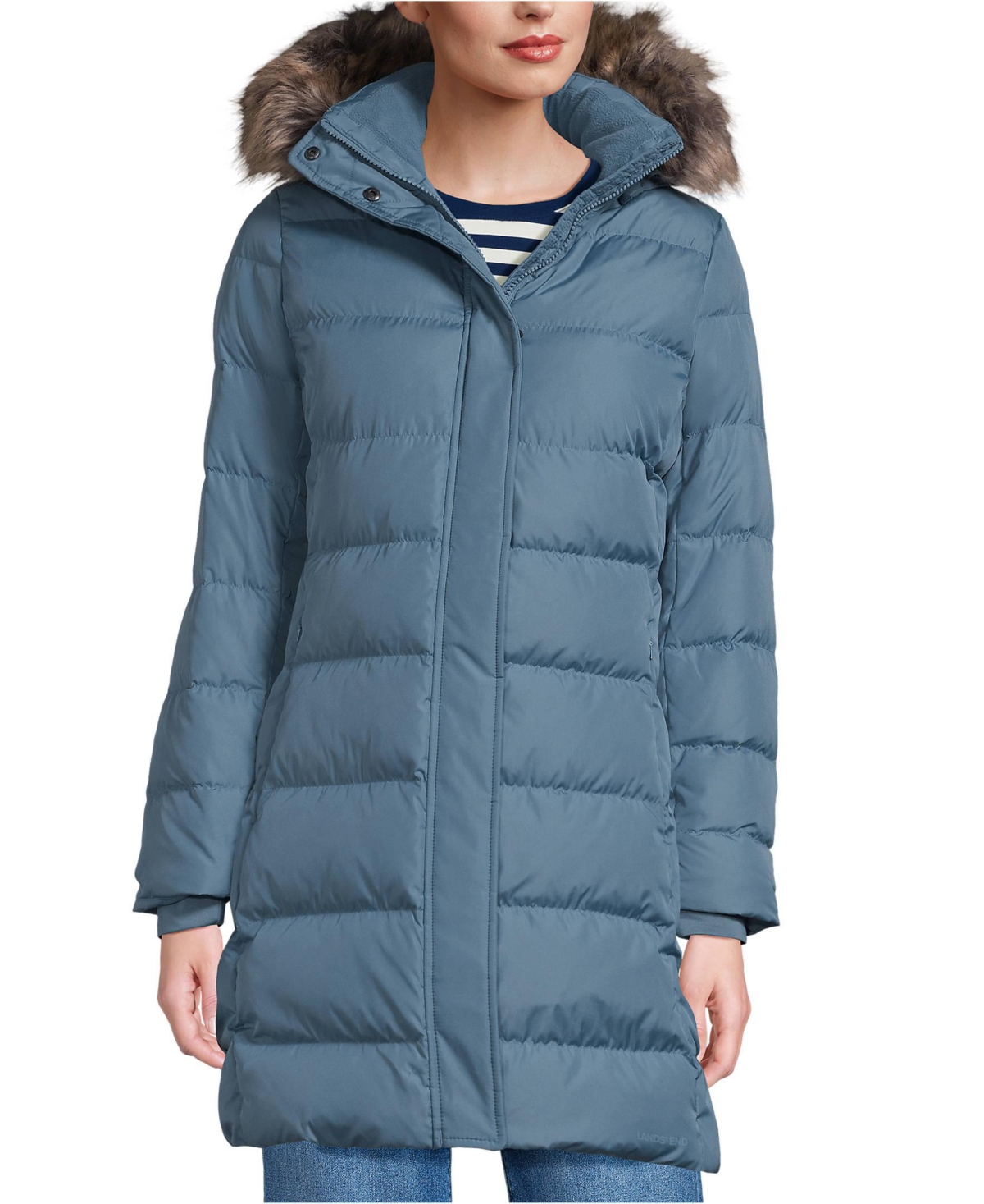 Click here for Lands End Petite Max 600 Down Puffer Coat - Soft p... prices