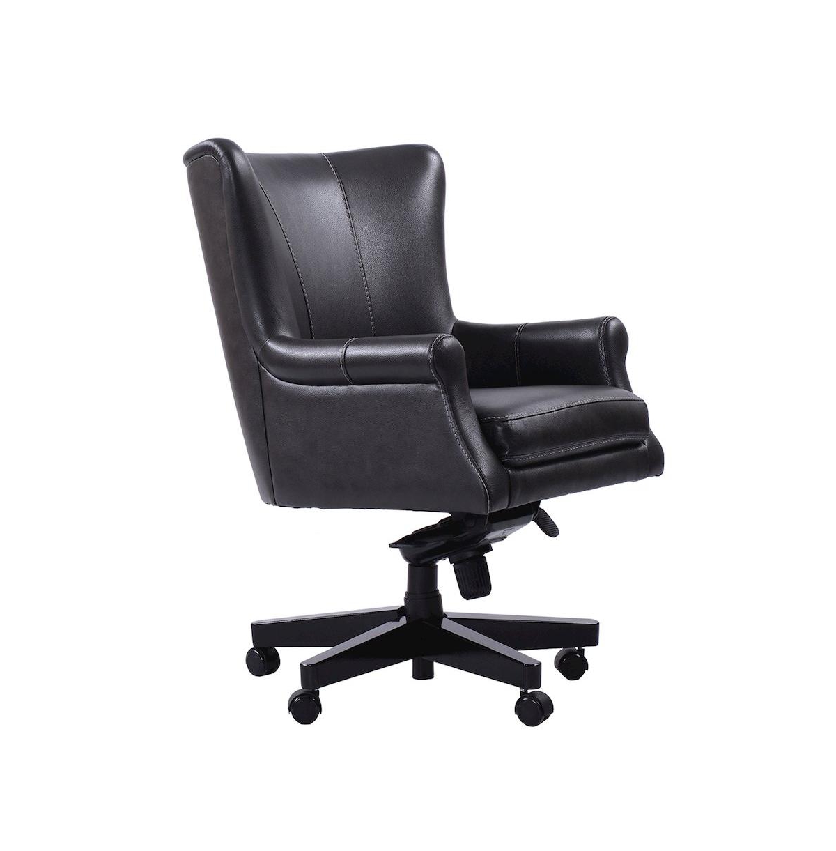 Click here for Parker Living - Leather Desk Chair - Black prices