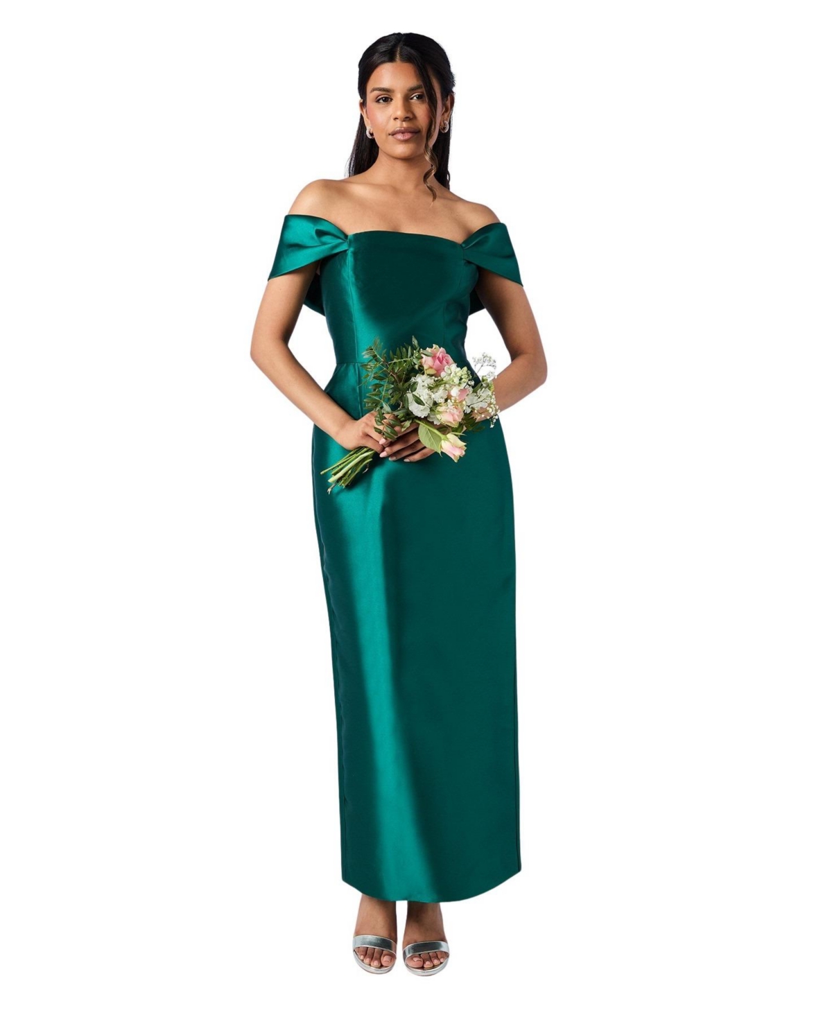 Click here for Coast Womens Column Midi Bridesmaid Dress - Emeral... prices