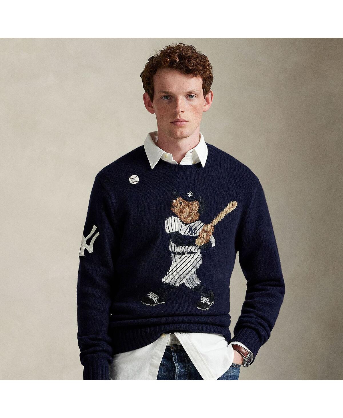 Click here for Polo Ralph Lauren Navy Yankees Wool Bear Sweater -... prices