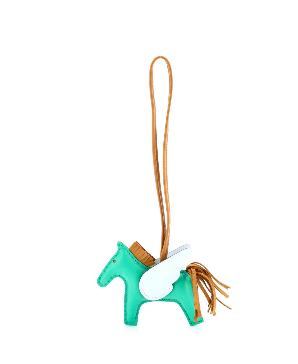 Click here for Pre-Owned Hermes Pm Pegase Rodeo Bag Charm Leather... prices