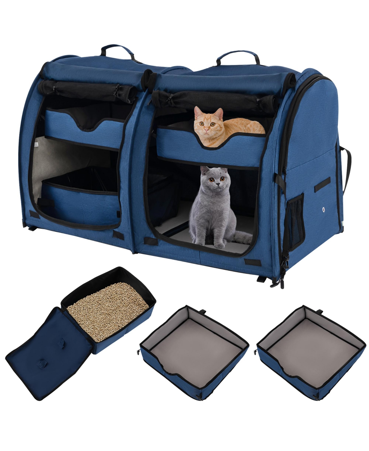 Click here for Gymax Portable Pet Carrier Kennel Cat Dog Crate Tw... prices