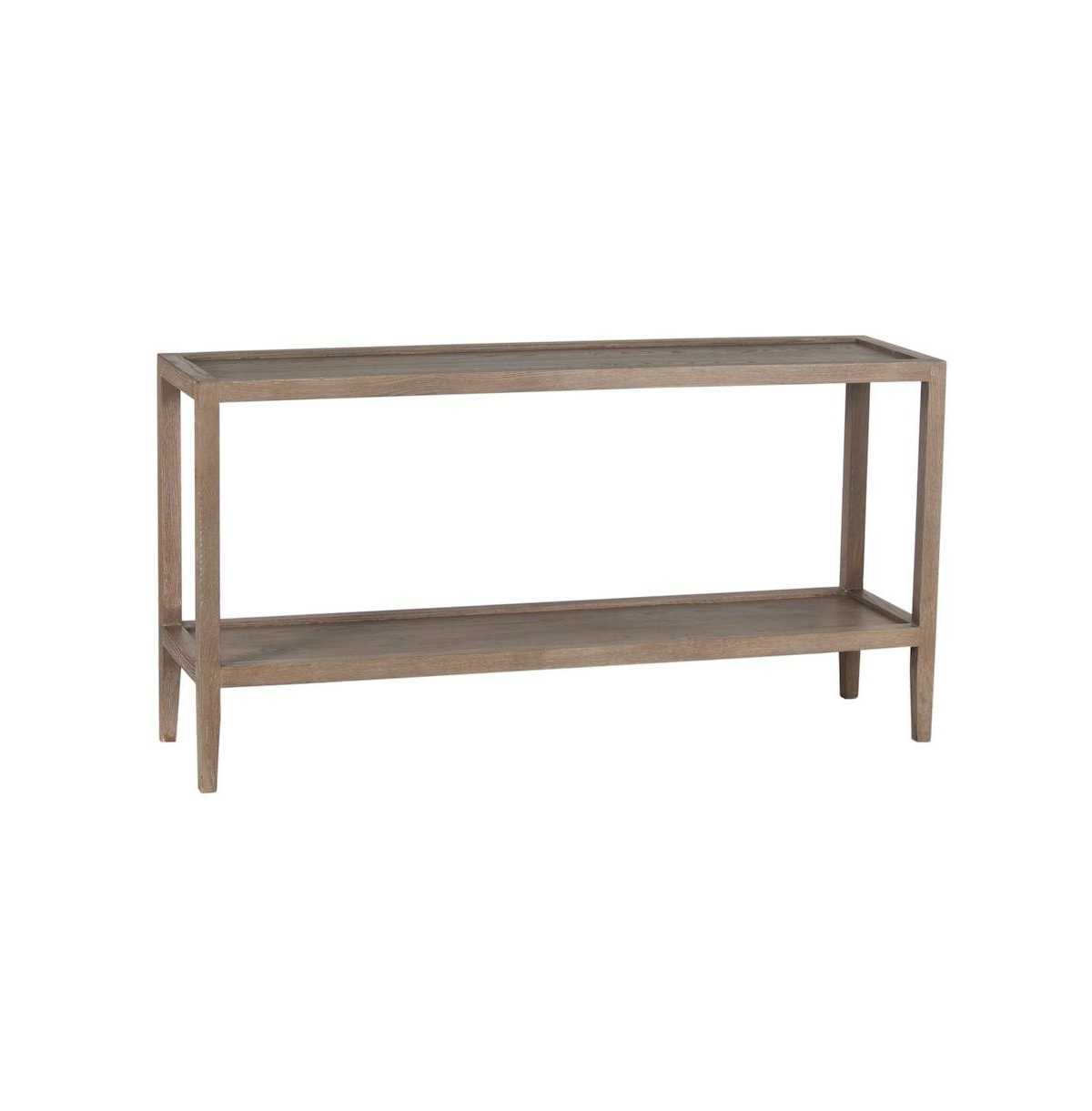 Click here for Lowell Solid White Oak Wood Console Table  Brown prices