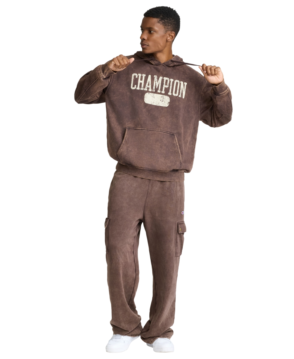 Click here for Champion Mens Time Capsule Logo Graphic Hoodie - B... prices