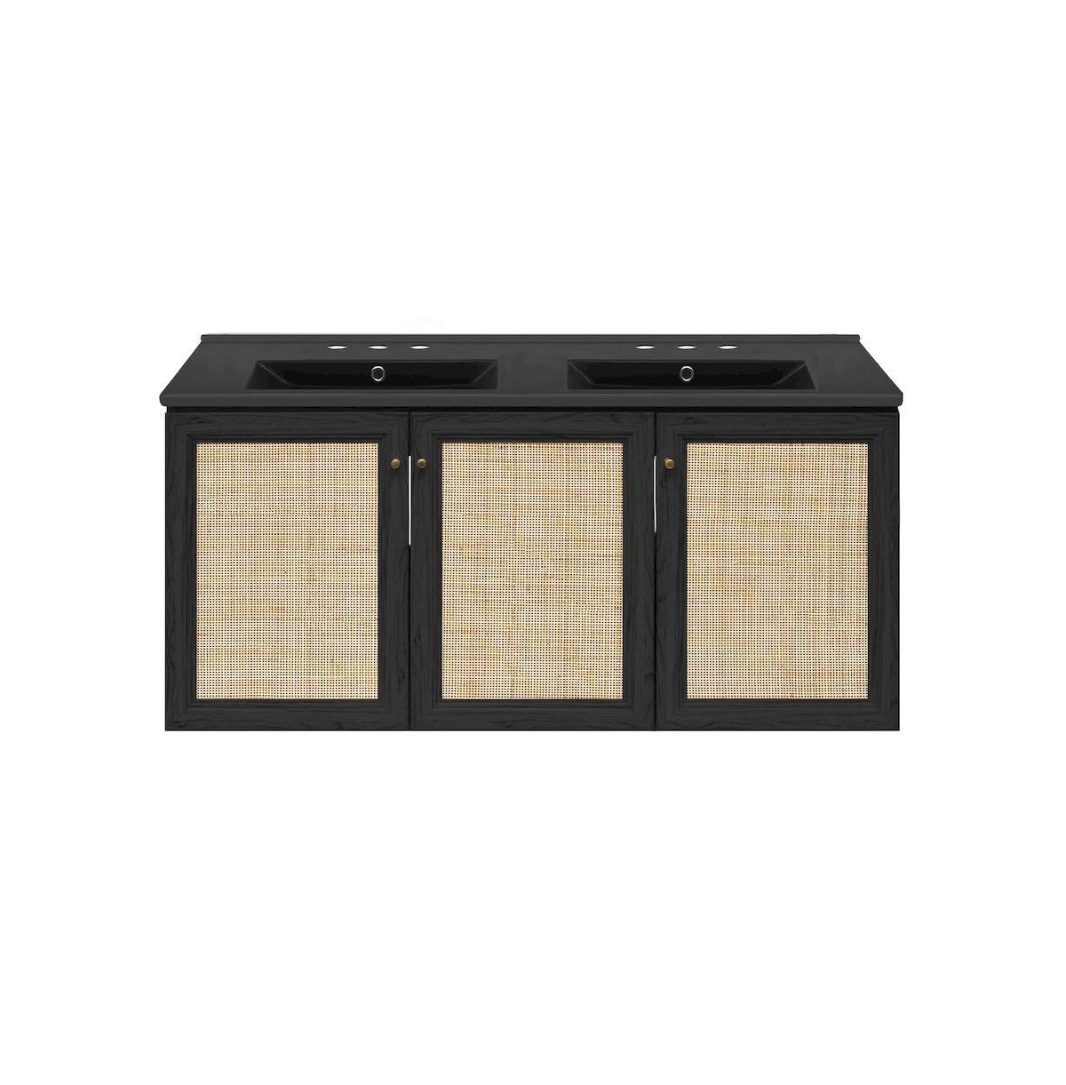 Click here for Swiss Madison48 Wall-Mounted Bathroom Vanity  Blac... prices