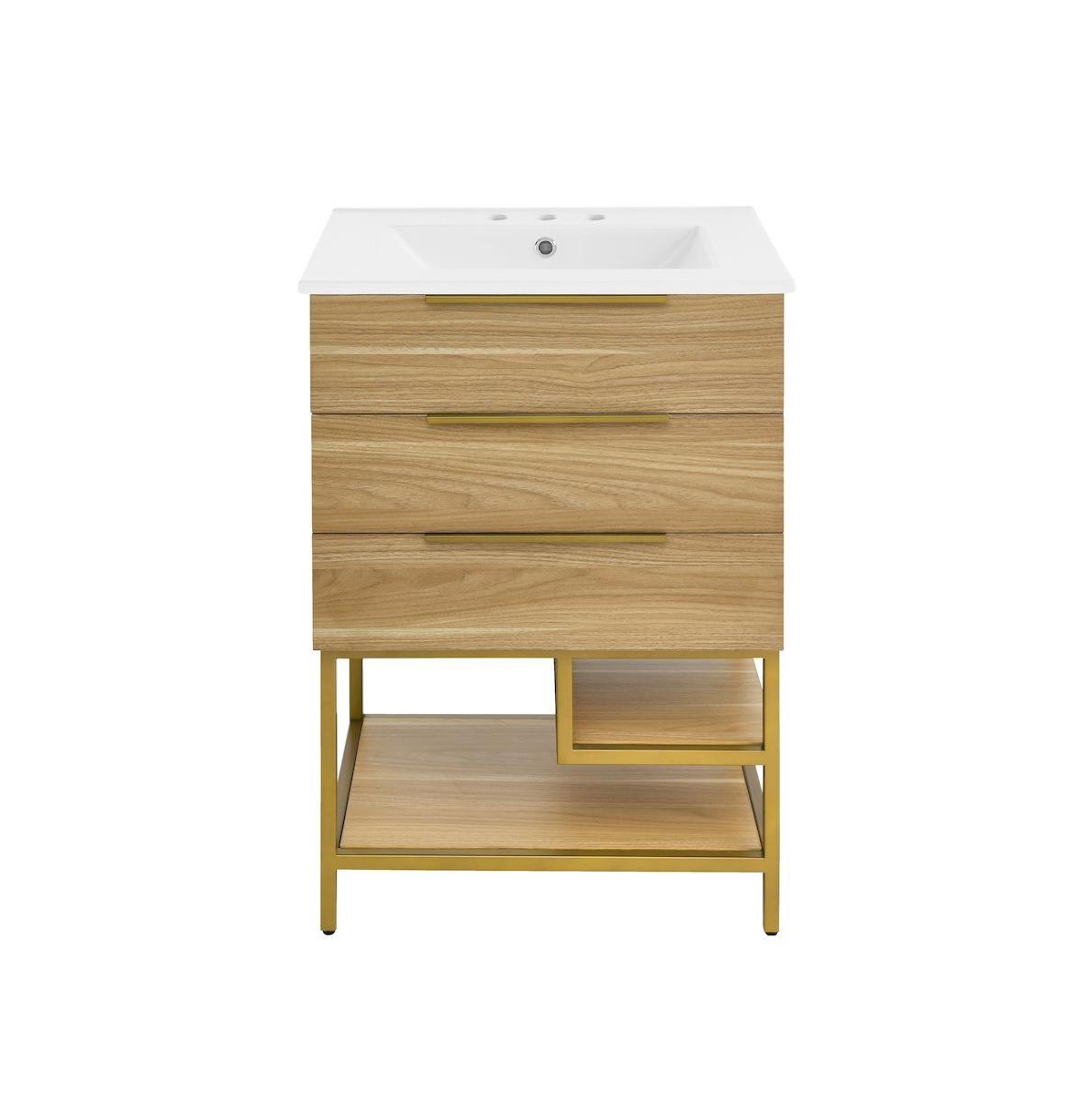Click here for Swiss Madison Carre 24 in. White Oak Bathroom Vani... prices