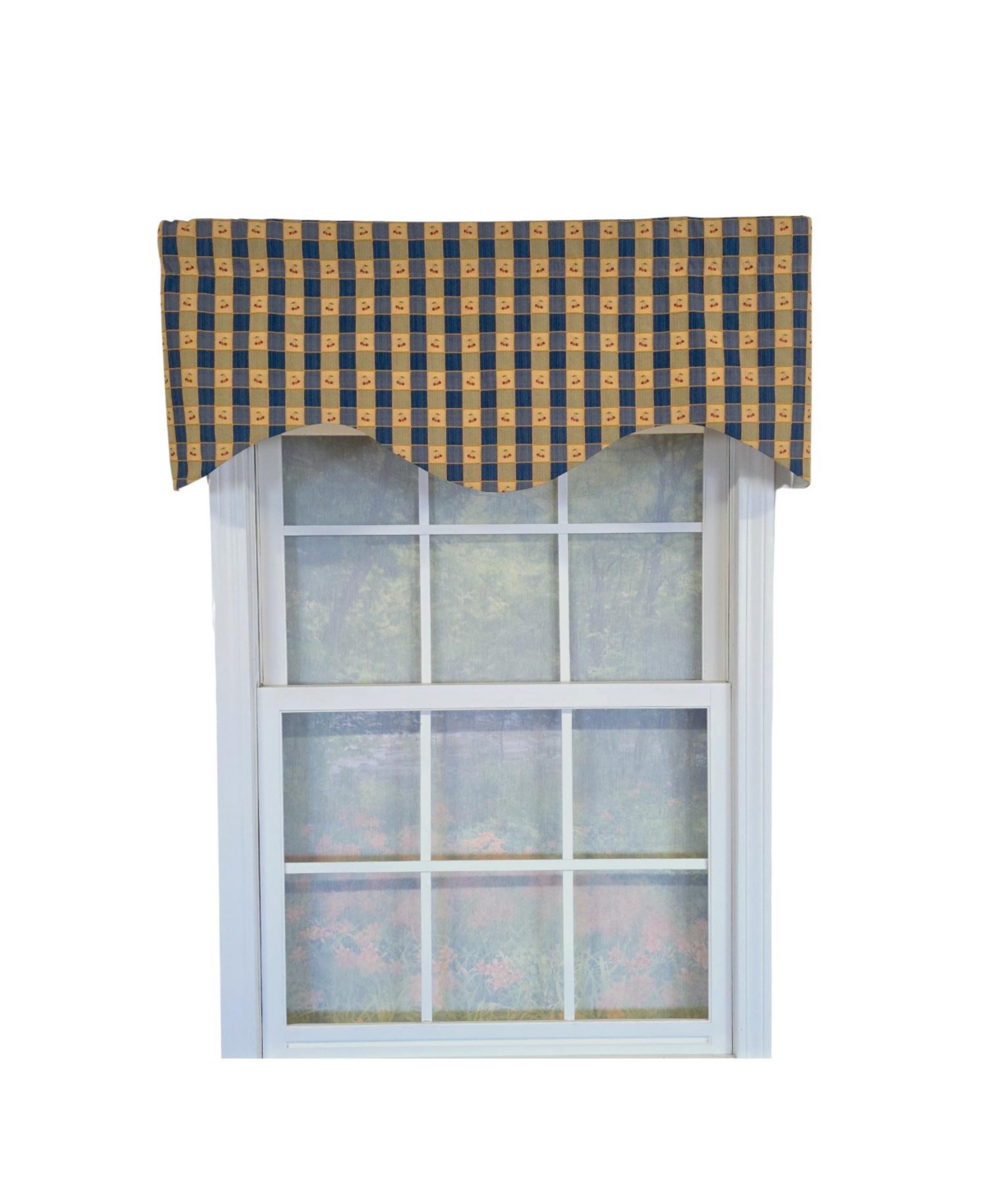 Click here for Rlf Home 100 Cotton Cherry Plaid Cornice Fully lin... prices