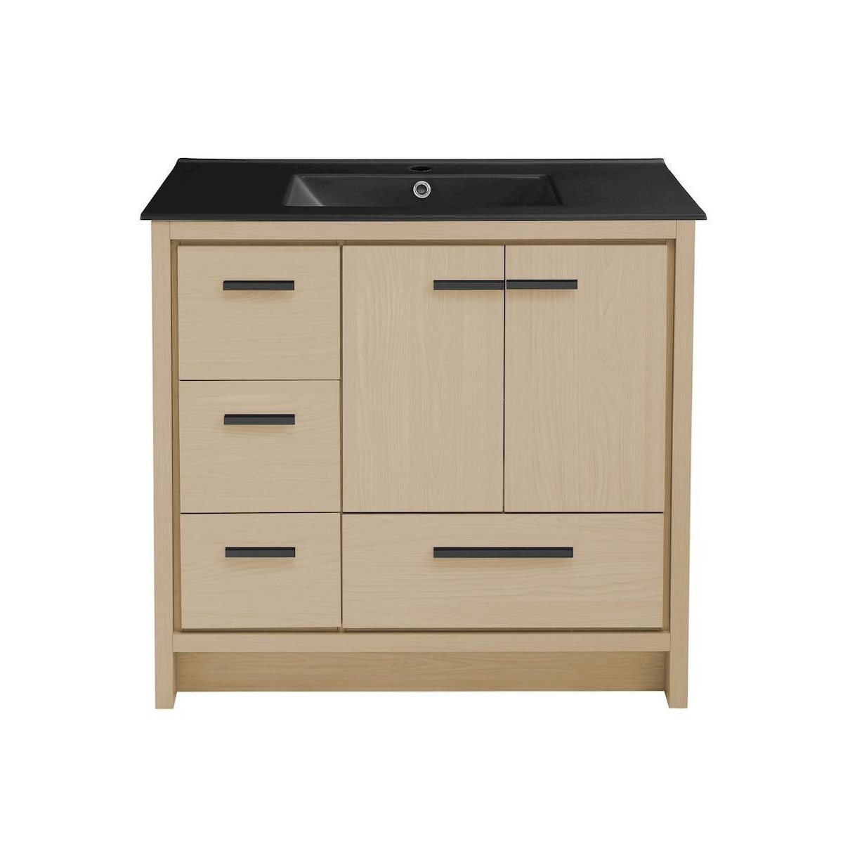 Click here for Swiss Madison Virage 36 in. Brown Oak Bathroom Van... prices