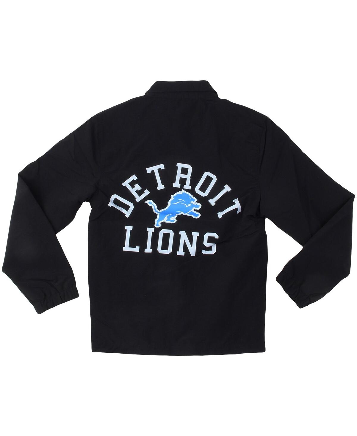 Wes & Willy Kids' Big Boys And Girls Black Detroit Lions T Buck's Full ...
