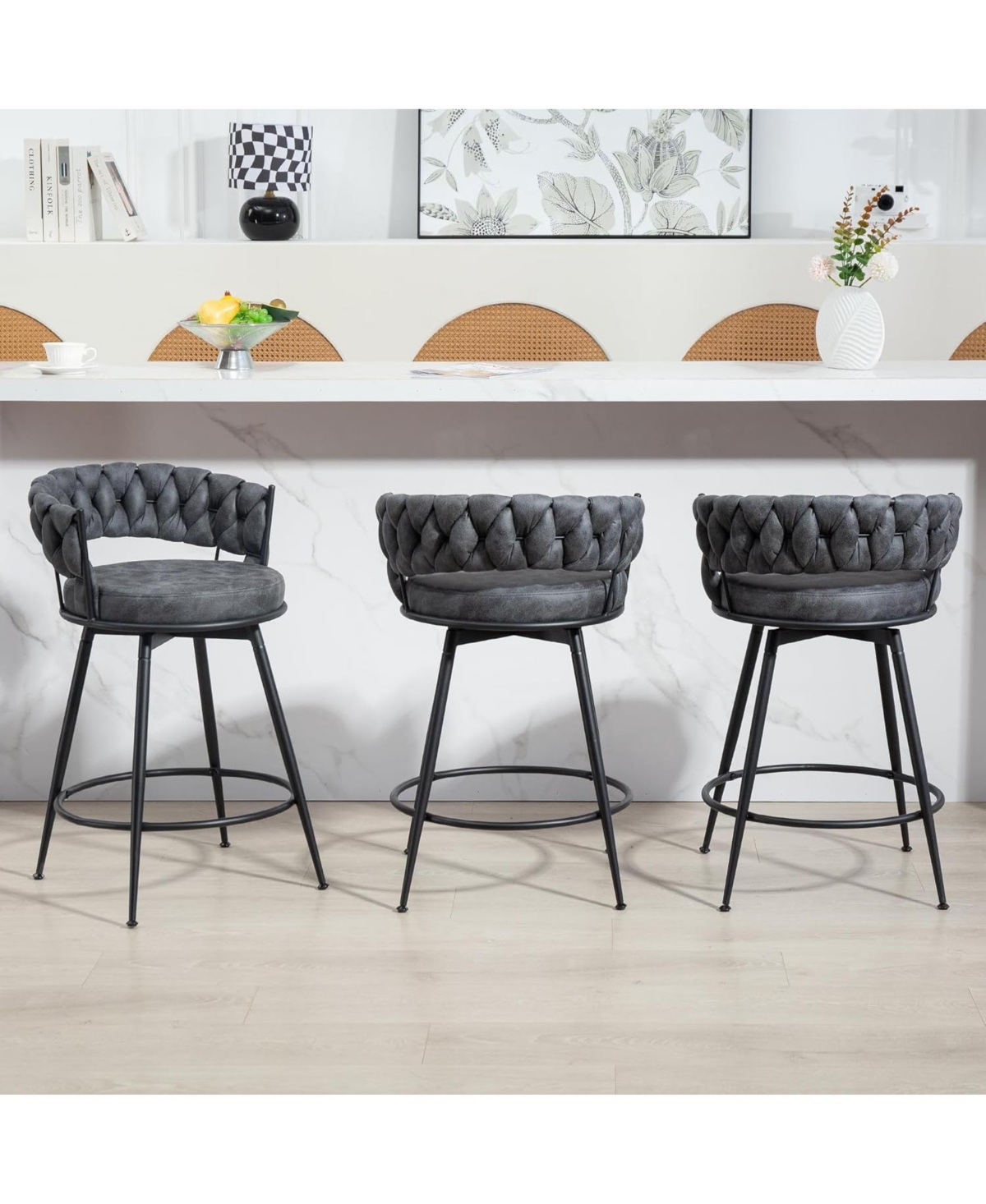 Click here for Dyhome 26 Inch Counter Height Bar Stools Set of 3... prices